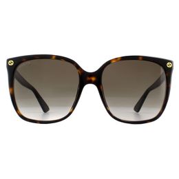 Gucci Cat Eye Sonnenbrille f&uuml;r Damen in Havanna Grau mit Farbverlauf