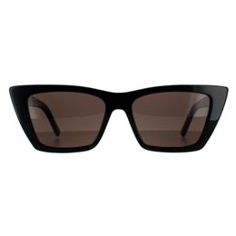 SAINT LAURENT Katzenaugen Damen Sonnenbrille Schwarz Grau