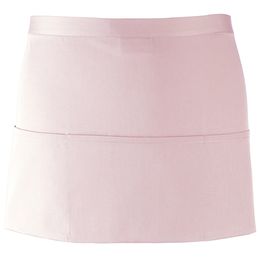 Premier Ladies/Womens Colours 3-Taschen-Sch&uuml;rze (Rosa)