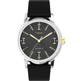 Timex Marlin Automatik Herren Schwarz Uhr TW2W33900