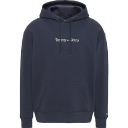 Tommy Hilfiger Tommy Jeans Kapuzenpullover Reg Linear Hoodie Blau
