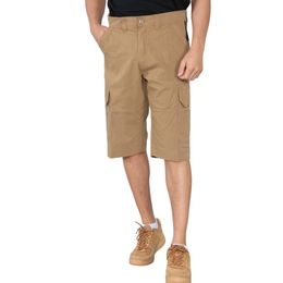 Schnell trocknende Cargo-Shorts f&uuml;r Herren mit mehreren Taschen in Khaki