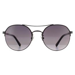 Police Aviator Mens Shiny Gunmetal Smoke Gradient Sonnenbrille