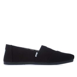 Toms Shoes Espadrilles Alpargata toile coton recycl&eacute; Toms Pour Femme en Noir