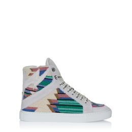 Zadig & Voltaire Zadig Voltaire High Flash Folk Beads Schuhe wei&szlig;