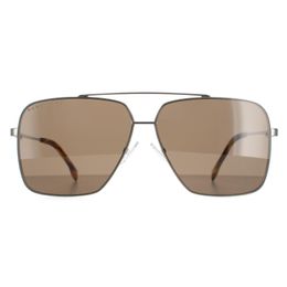 HUGO BOSS Round Herren Braun Horn Ruthenium Braun BOSS 1325/S