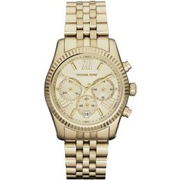 Michael Kors MK5556 Lexington Chronograph Champagner Zifferblatt Gold Pvd Damenuhr