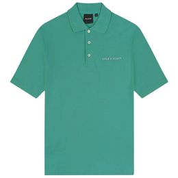 Lyle & Scott Lyle & Scott Poloshirt mit schlichtem, besticktem Logo in Wilton-Grun