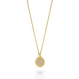 Orphelia 'Bella' Damen 925 Sterling Silber Kette mit Anh&auml;nger - Gold ZH-7565/G