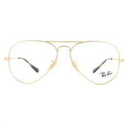 Ray-Ban Aviator Gold Unisex Damen Brillenfassung