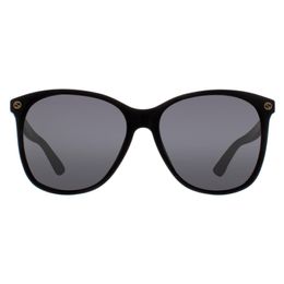 Gucci Runde Frauen Schwarz Grau Sonnenbrille