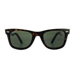 Ray-Ban Sonnenbrille Wayfarer 2140 902 Tortoise Gr&uuml;n G-15 Medium 50mm