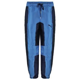 Puma x Rihanna Fenty Satin Marineblaue Jogginghose f&uuml;r Damen