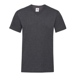Fruit of the Loom - "Valueweight" T-Shirt V-Ausschnitt f&uuml;r Herren (Dunkelgrau)