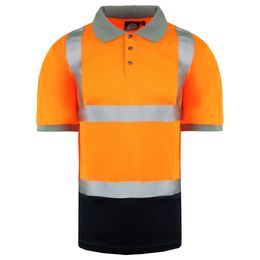 Dickies Safety Mens Orange Polohemd