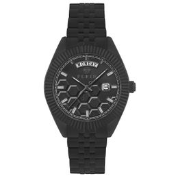 Philipp Plein Date Superlative Gent Herren Schwarz Uhr PWPVA0624