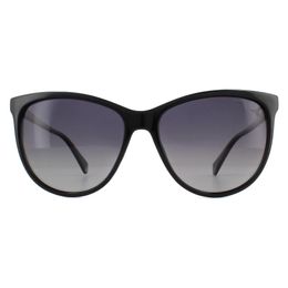 Polaroid Square Womens Schwarz Grau Polarisierte Sonnenbrille