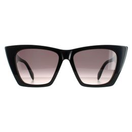 Alexander McQueen Cat Eye Damen Schwarz Grau AM0299S