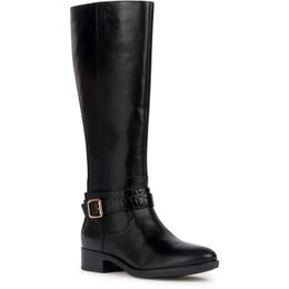 Geox D Felicity Leder Women's Schwarz Stiefel