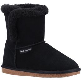 Hush Puppies Womens/Ladies Ashleigh Wildleder Slipper Stiefel (Schwarz)