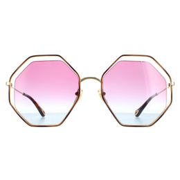 Chlo&eacute; Chloe Rund Damen Gold Violett Blau Farbverlauf CH0045S