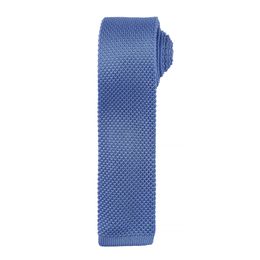 Premier Mens Slim Textured Knit Effect Krawatte (2er-Pack) (Mittelblau)