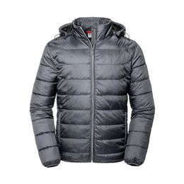 Russel Athletic Russell Adult Unisex Hooded Nano Jacket (Eisengrau)