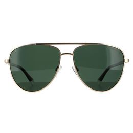 Polaroid Aviator Unisex Gold Gr&uuml;n Polarisierte Sonnenbrille