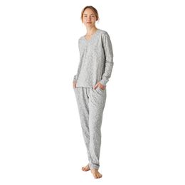 JJBEP1800 Damen-Langarm-Baumwollpyjama