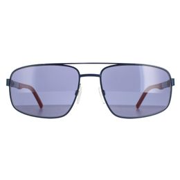 Tommy Hilfiger rectangle Hommes mat blue bleu th 1651 / s