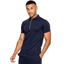 Enzo | Herren Zip Up Polo Shirt