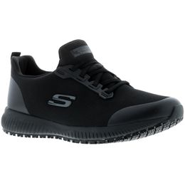 Skechers Womens Turnschuhe Squad Lace Up schwarz
