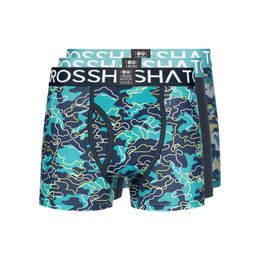 CrossHatch - "Linamo MVE" Boxershorts Offene Fliege f&uuml;r Herren (3er-Pack) (Petrol)