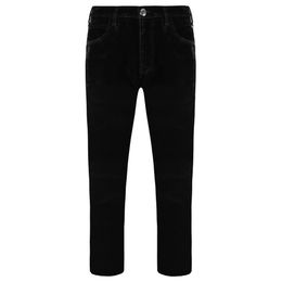 Emporio Armani Slim Fit Herren Schwarzer Samthose
