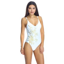 Badeanzug mit V-Ausschnitt W241515 woman