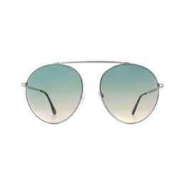 Tom Ford Sonnenbrille Simone 0571 14W Silber Gr&uuml;n Gelb Gradient