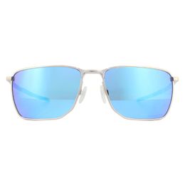 Oakley Sonnenbrille Ejector OO4142-04 Satin Chrom Prizm Sapphire