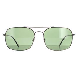 Ray-Ban Aviator Herren Gunmetal Gr&uuml;n Polarisiert RB3611