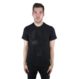 Philipp Plein Ghost-S MTK1857 0202 Schwarzes T-Shirt