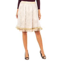 La Martina Damenrock mit hoher elastischer Taille und Chiffonfutter JWKG01