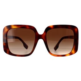 Burberry Square Womens Light Havana Braun Gradient BE4363