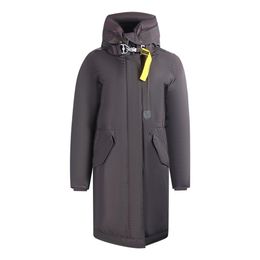 Parajumpers Tank Obsidian Dunkelbraune Daunenjacke mit Kapuze