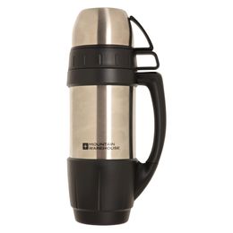 Mountain Warehouse - Flasche und Tasse Set, Doppel-wandig (Silber)