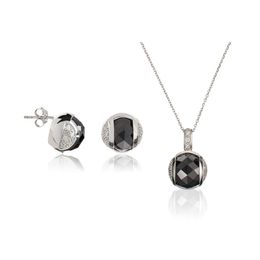 Orphelia Damen 925 Sterling Silber Set: Kettenanh&auml;nger + Ohrringe - Silber SET-5912