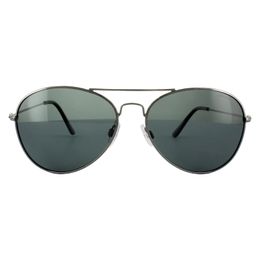 Polaroid Aviator Unisex Gunmetal Grau Blau Polarisierte Sonnenbrille