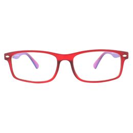 Montana Lesebrille BLF83-B Matte Rot Burgund Blau Light Block +2.00