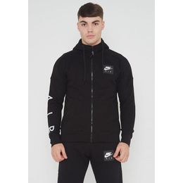 Nike Air Fleece Herren Zip durch Hoodie In schwarz