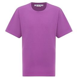 Off-White Diag Tab ubergrosses lila T-Shirt