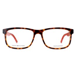 Tommy Hilfiger Rectangle Herren Havanna Orange Brille