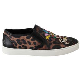 Dolce & Gabbana Mocassins Dolce & Gabbana en cuir l&eacute;opard #dgfamily pour femme